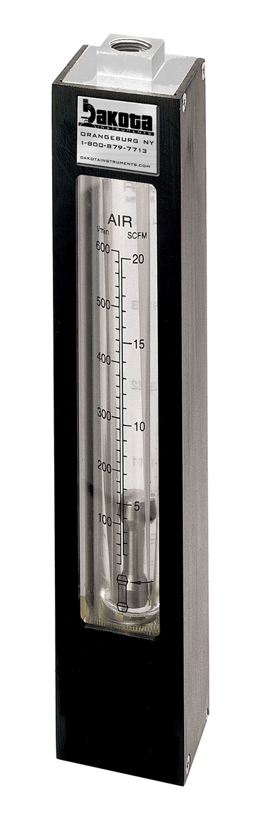 Encased Glass Tube In-Line Flow Meter, 316 Stainless Steel 3/8" FNPT ...